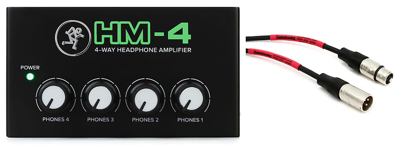 Mackie HM-4 Desktop Headphone Amplifier Bundle with Pro Co | Reverb