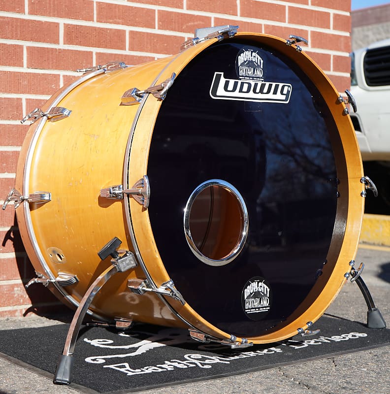 1990s Ludwig USA Classic Series Natural Maple Lacquer 16x24" | Reverb