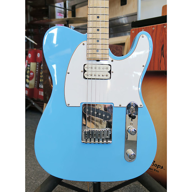 Dan Ransom Custom Electric Guitar Tele Copy Bright Blue | Reverb