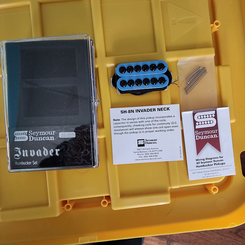 Blue Seymour Duncan Custom Shop Invader Neck Pickup Only Tom | Reverb