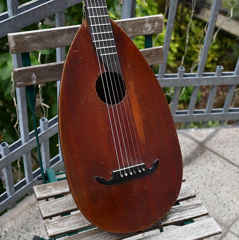 ️ Video Included – Antique Pre-war German Guitar Lute, 1930s | Reverb