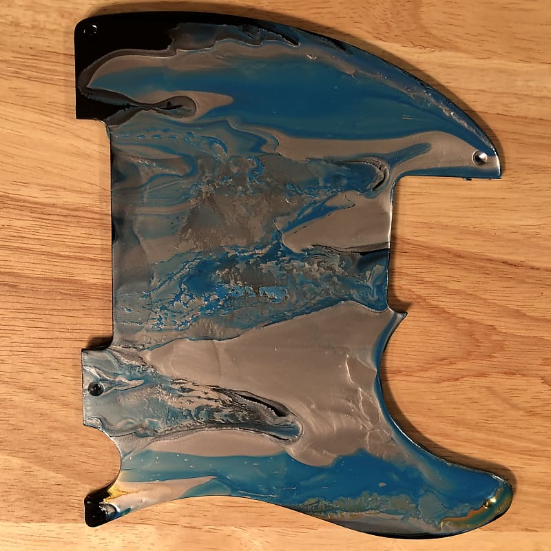 Fender Esquire bakelite pickguard original acrylic painted | Reverb