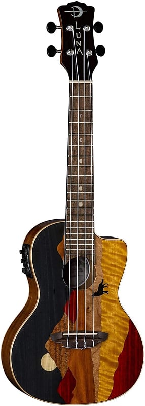 Luna Guitars Vista Wolf, 4-String Concert Acoustic/Electric | Reverb