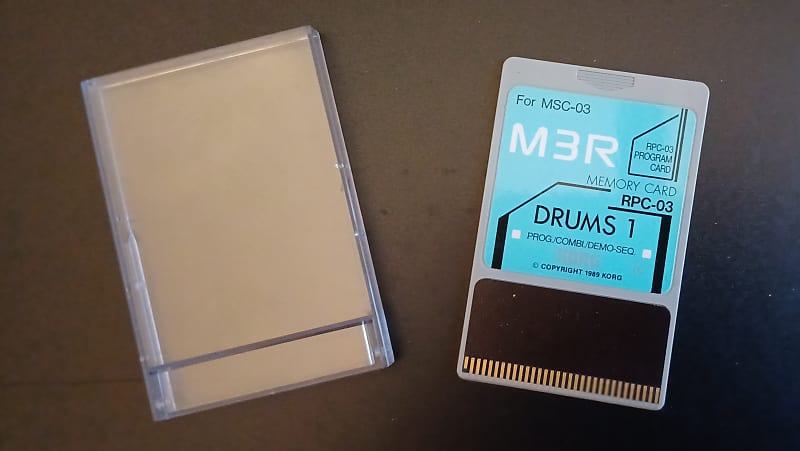 Korg RPC-03 Program Card DRUMS 1 for M3R 1989 | Reverb