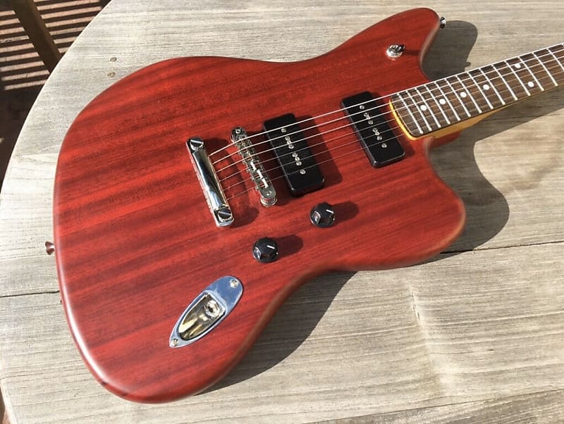 Fender Jaguar Modern Player P90 Satin Red like Jazzmaster | Reverb
