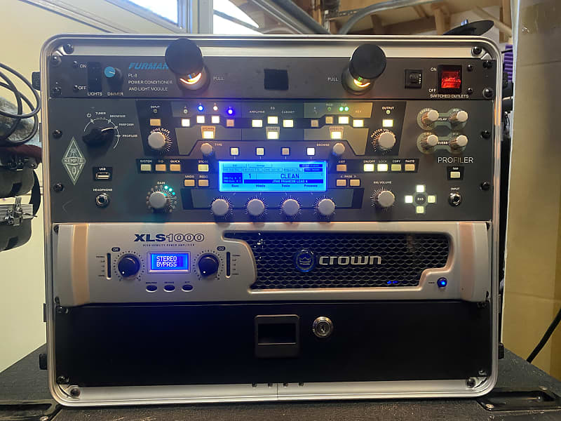 Kemper Profiler stereo rig with 8 space Gator tour rack, | Reverb