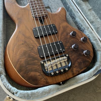 Wal MK2 2021 Flame Walnut 5 string bass guitar | Reverb