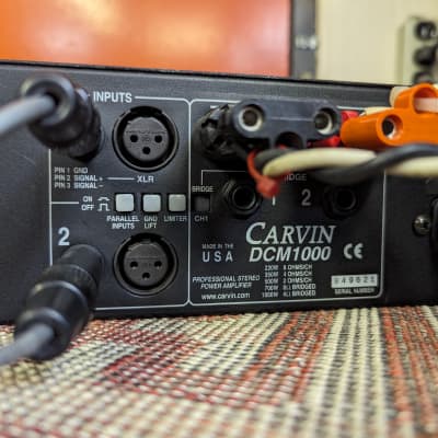 Super Clean! 1998 Carvin DCM 1000 Stereo 1,000 Watt Power | Reverb