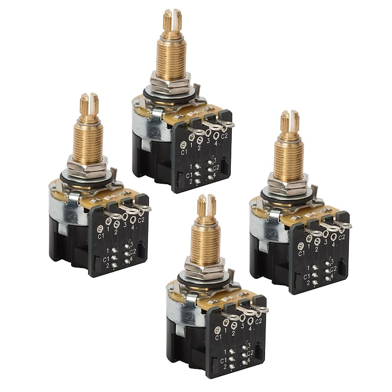 CTS Push-Pull Pots, DPDT, Long Split Shaft, 500K-ohm (CTS | Reverb