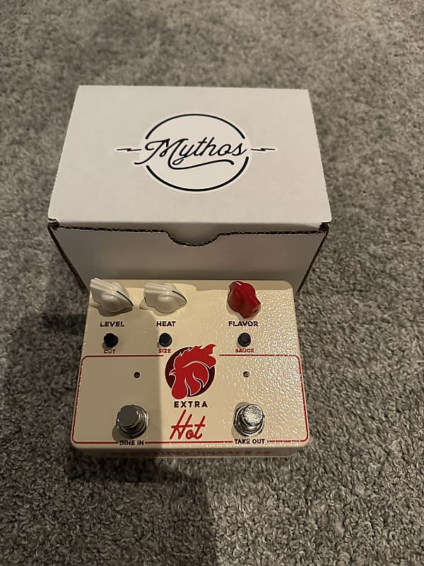 Mythos Extra Hot Dual Overdrive Pedal (ODR) 2024 - Cream/Red | Reverb