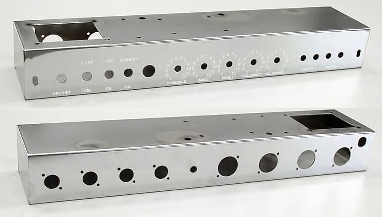 Chassis For Mid '50s Style Fender 5E8 Tweed Twin Amp Chrome | Reverb