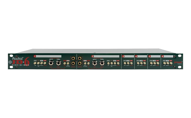 Radial Engineering JD6 Six-Channel Rackmount DI | Reverb Australia