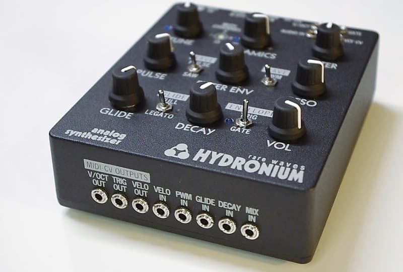 Rare Waves Hydronium Desktop Synth (303 inspired) Black | Reverb