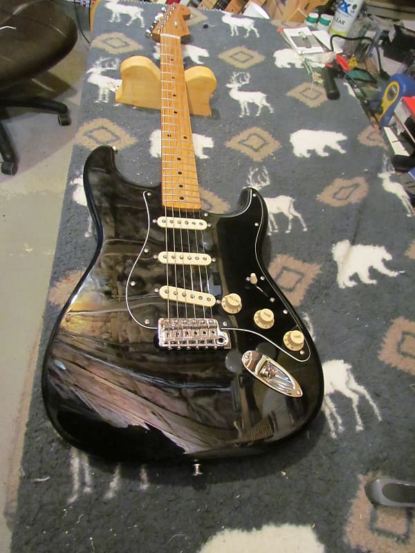 Fender Stratocaster 2021 Black - Roasted Maple Neck - | Reverb