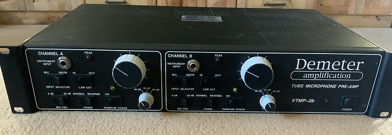 Demeter VTMP-2b tube microphone preamp Serial # 6122 - Black | Reverb