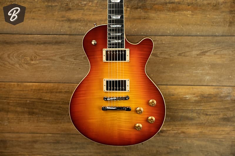 Eastman SB59-RB Solid Flame Maple Top Redburst w/case | Reverb