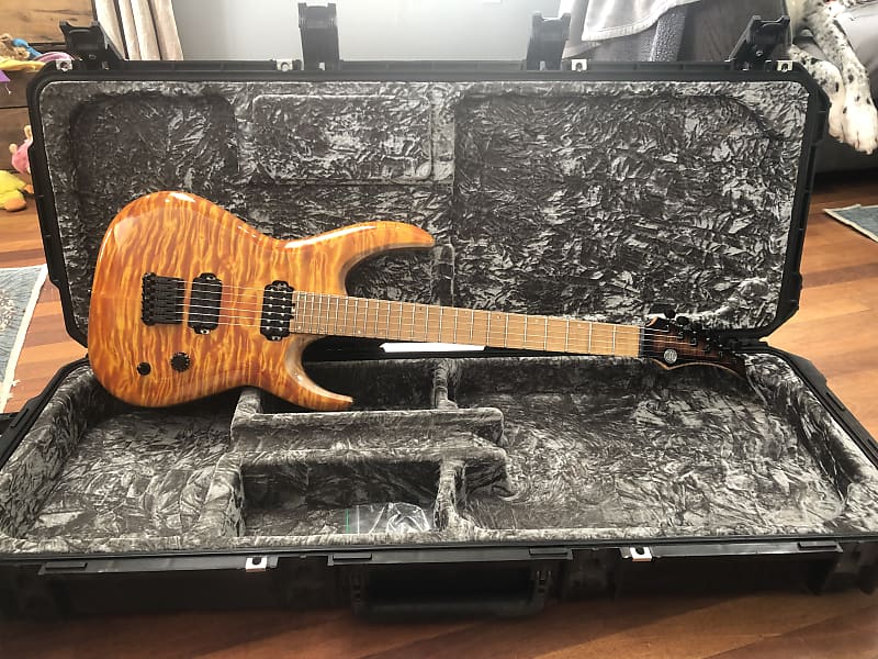 Nicholas Guitars Super Strat Long Island 9 Orange | Reverb