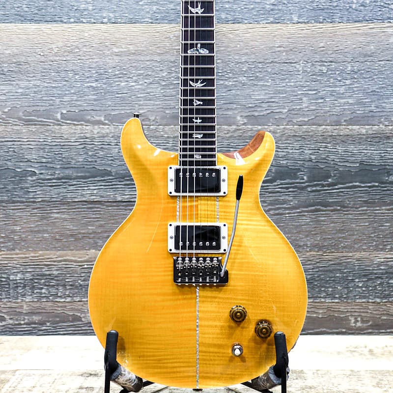 PRS Santana Retro Flamed Maple Top Santana Yellow Electric | Reverb