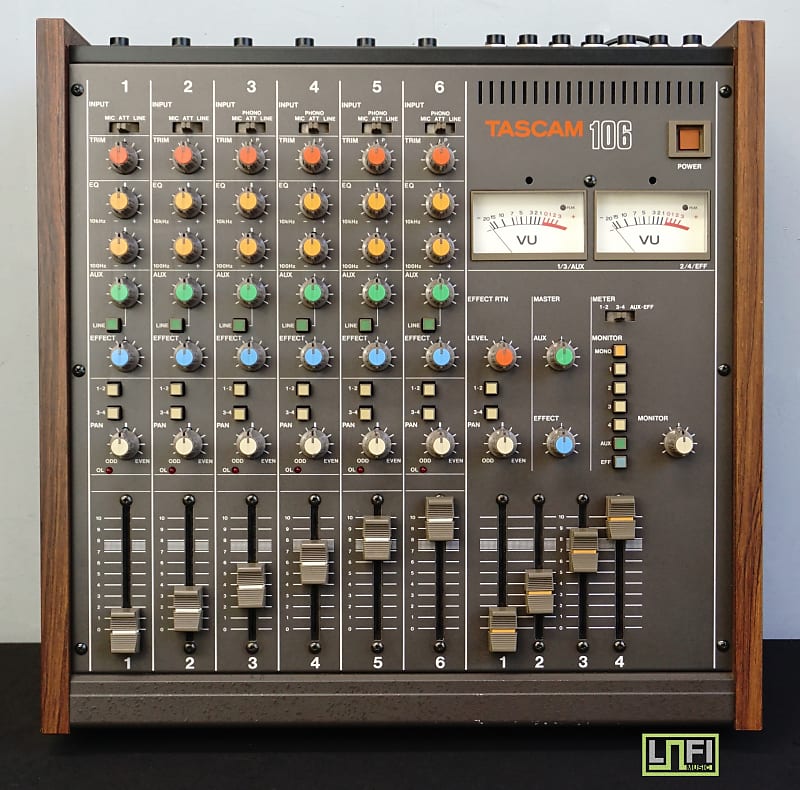 Tascam M-106 6 Channel Vintage Analogue Mixer - 100V | Reverb