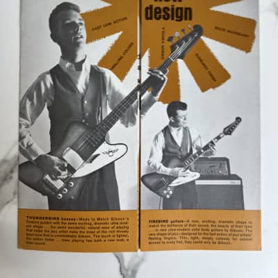 Circa 1964 Gibson Thunderbird Firebird Custom Color Chart | Reverb