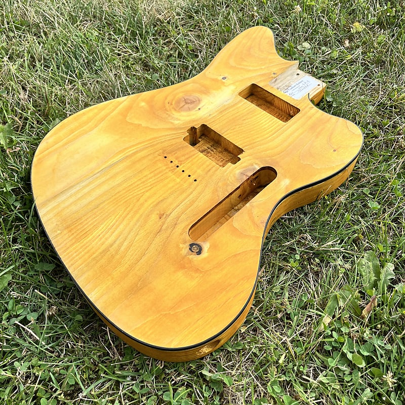 Offset Tele Bound Top Guitar Body - Faded Butterscotch, Relic | Reverb
