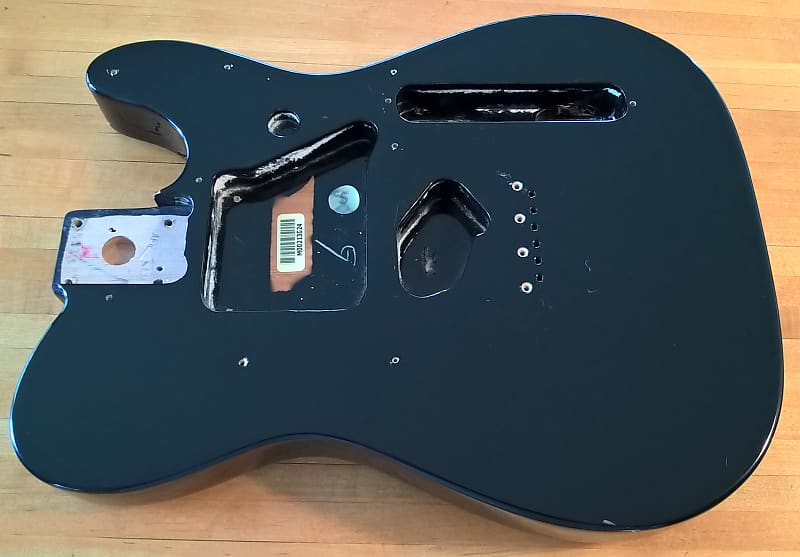 Fender Deluxe Nashville Telecaster Body -- MIM; Gloss Black; | Reverb