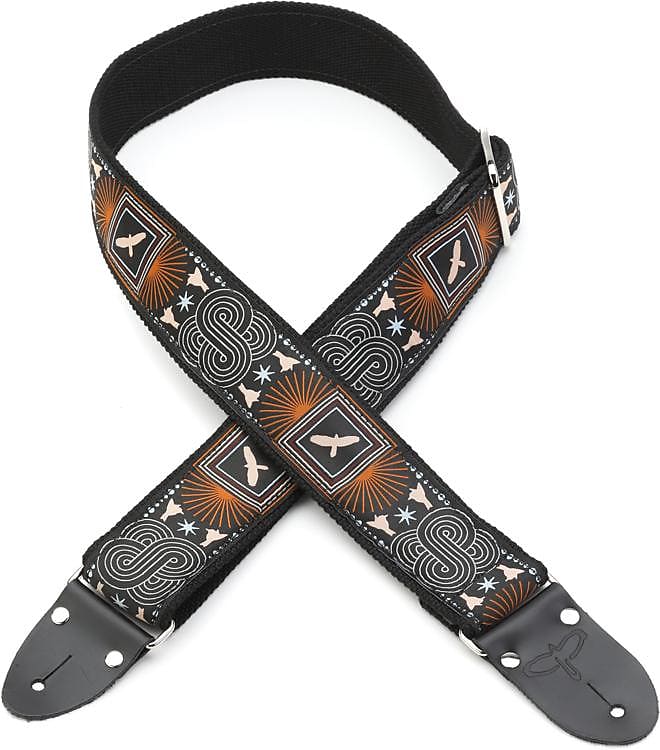 PRS Deluxe Retro Guitar Strap with Custom Jacquard - Beige | Reverb