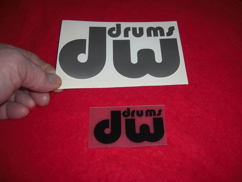 dw transfer sticker/logo/decal 2 each . for cases, heads | Reverb