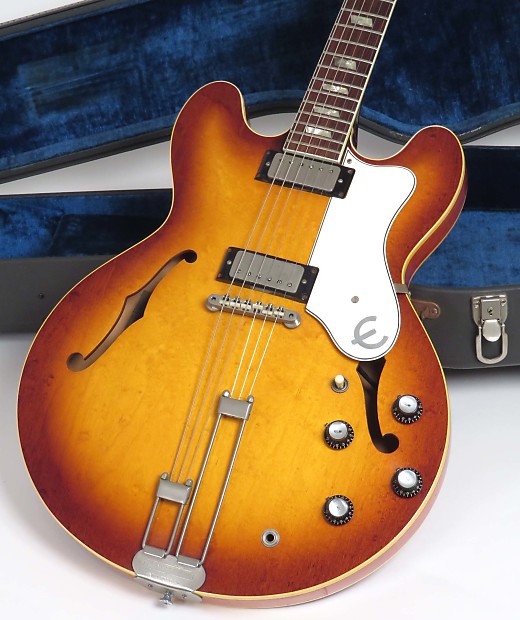 Epiphone Riviera 1963 Royal Tan with Original Case | Reverb