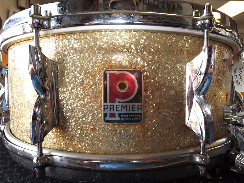 Vintage 60's Premier 5X14 wood snare drum | Reverb