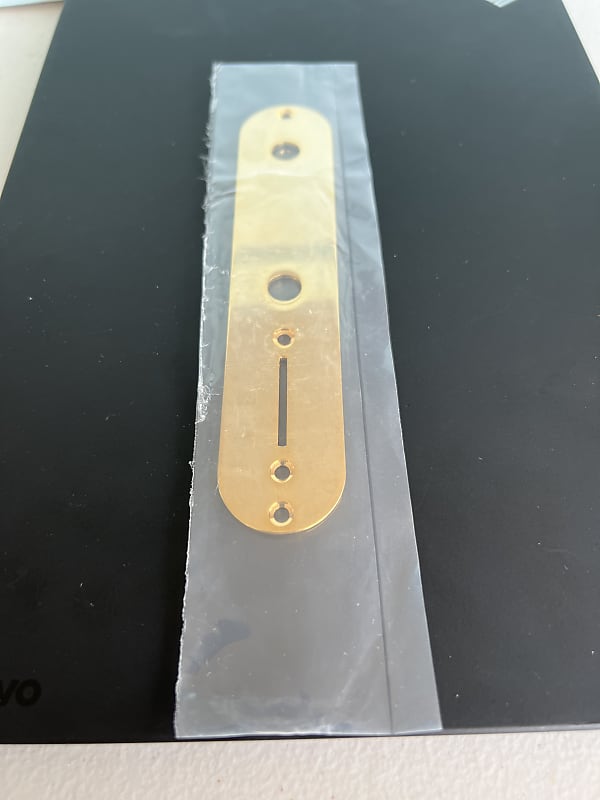 AllParts Telecaster Gold control plate | Reverb