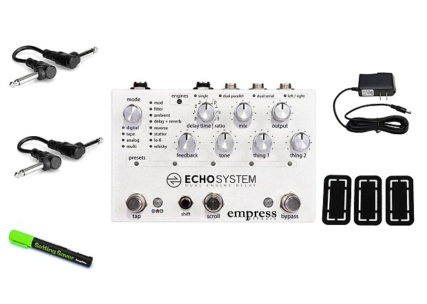 Empress Effects Echosystem Dual Engine Delay PRYMAXE PEDAL | Reverb