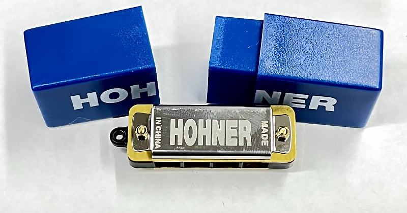 Playable Hohner Mini Harmonica Key of C Model # 38-C in Blue | Reverb