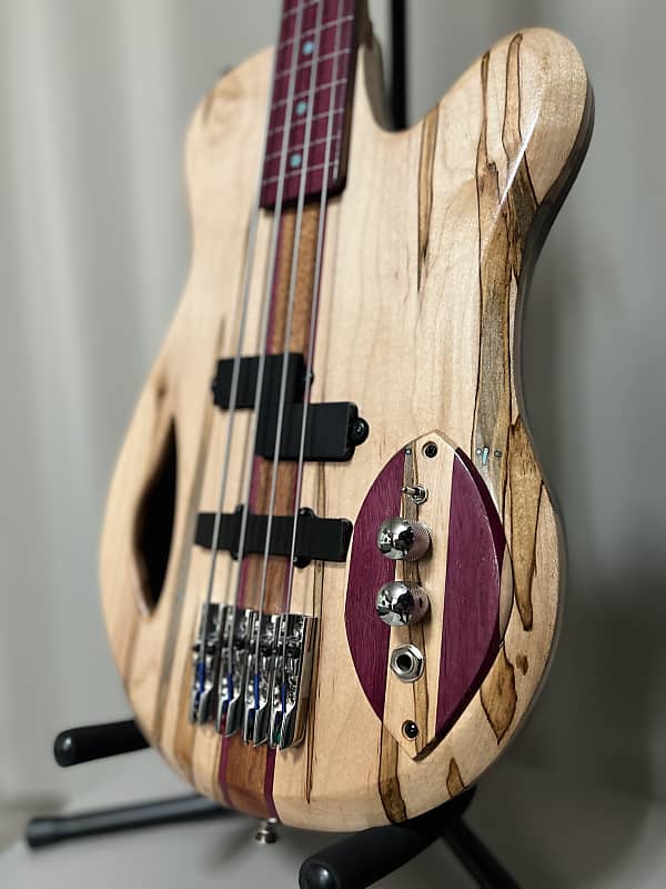 Fretless Short Scale Chambered Bass | Reverb