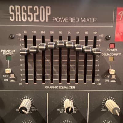 Fender SR6520P Powered Mixer Early-2000s - Black | Reverb