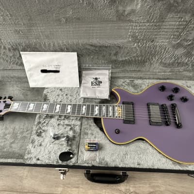 2021 ESP Eclipse CTM I FT Reversed Flag Inlays - Purple Satin | Reverb