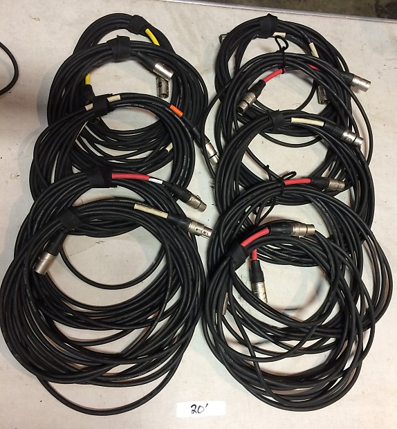 ProCo Mic cables 20', bundle of 10 Black | Reverb