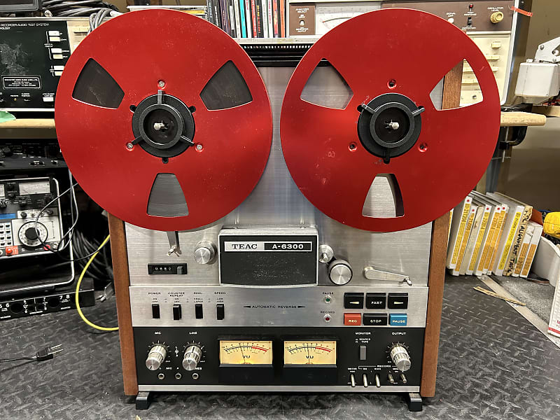 Teac A-6300 1/4 track stereo high end reel to reel tape deck. | Reverb