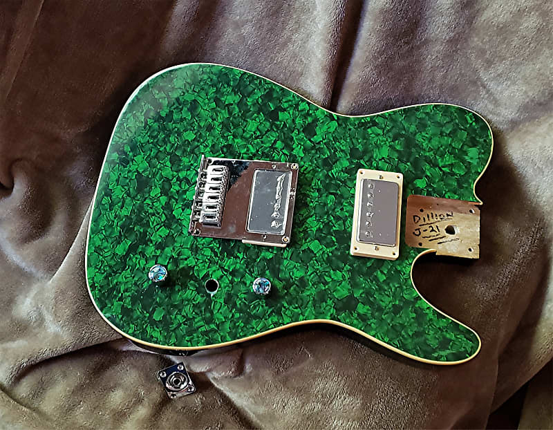 Emerald Green pearl bound body ( Hum, Hum ) Made fo Tele | Reverb