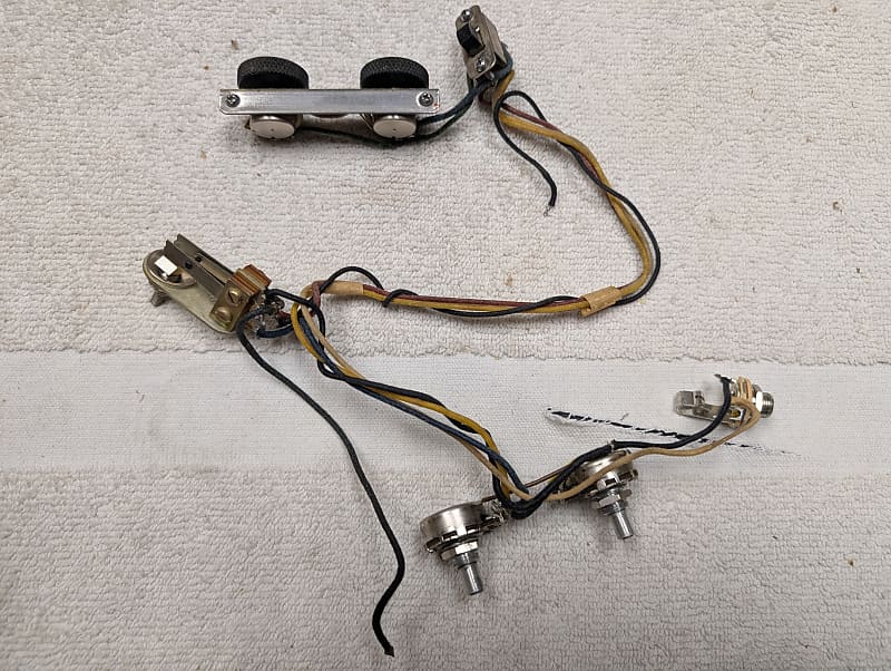 Pre CBS Fender Jazzmaster wiring harness, pots, switch, | Reverb