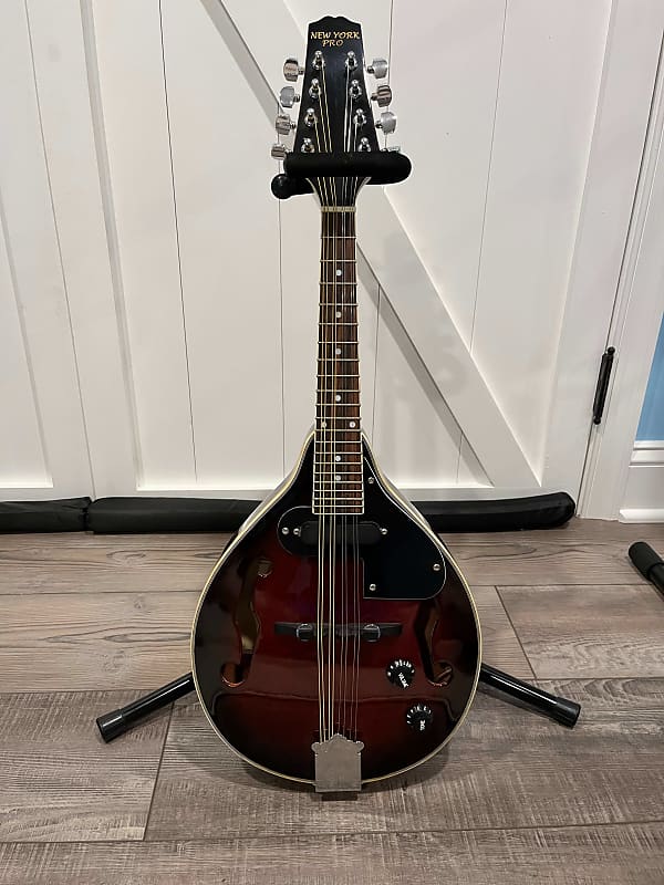 New York Pro NY-M5 Electric/Acoustic Mandolin Red | Reverb