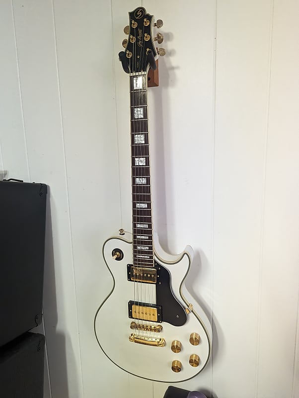 Samick Greg Bennett Avion AV7 2004 Sparkle White w/ New Case | Reverb