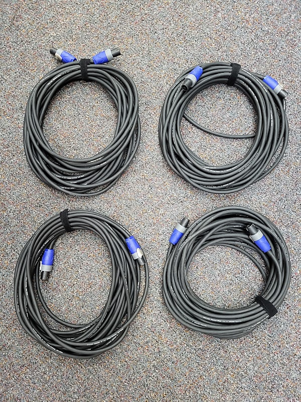 Four pack ProCo Powerplus 2 Conductor 14 Gauge 50 ft Cables | Reverb