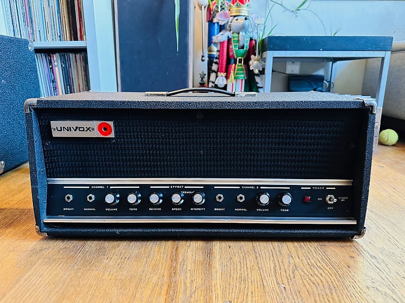 Late 60s Univox 1221 50w Tube Amp Head, 2 Channels with | Reverb
