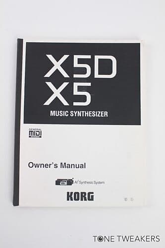 Korg X5D X5 Owners Manual keyboard synthesizer book VINTAGE | Reverb