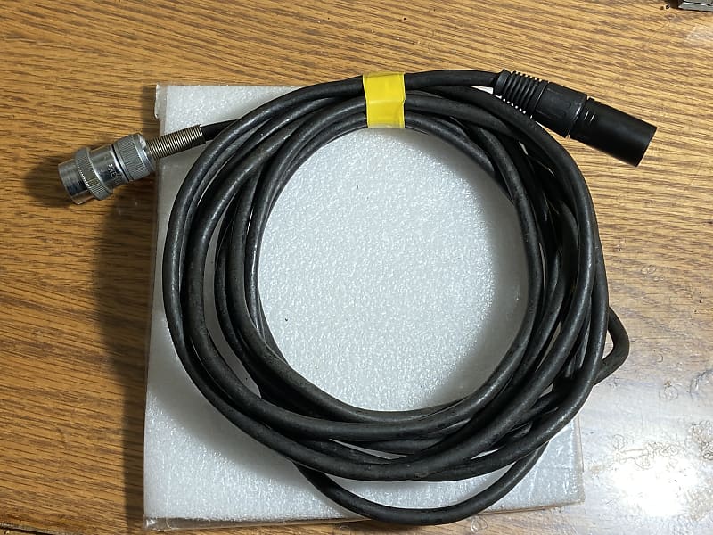 3 pin male Amphenol connector to male XLR plug, 12' | Reverb