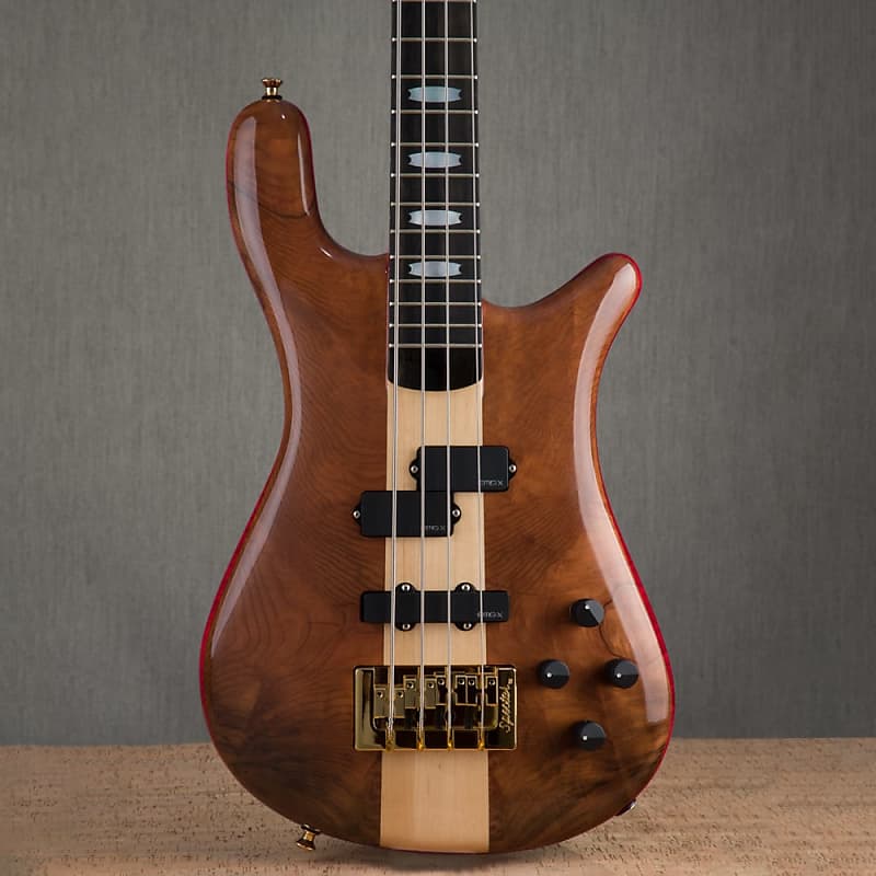 Spector USA Custom NS-2 Bass Guitar - Walnut Burl With EMG | Reverb