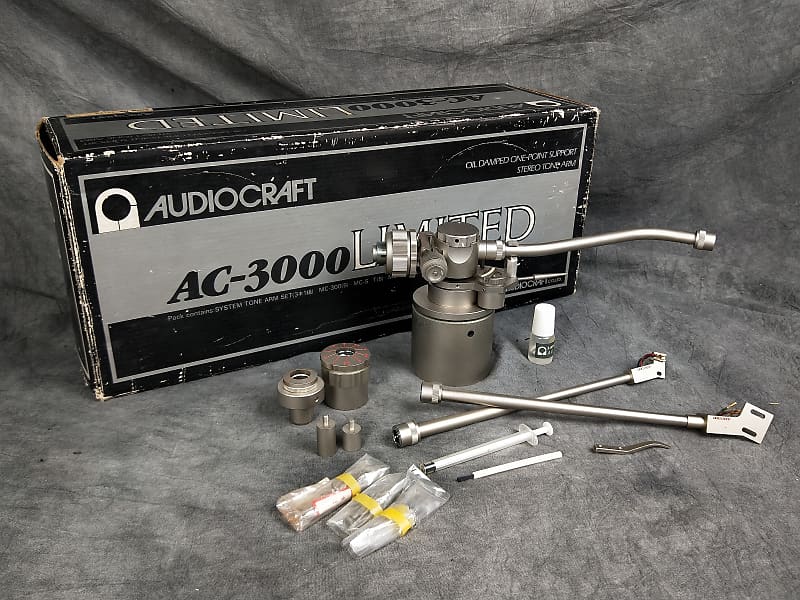 Audio Craft AC-3000 Limited Tone arm with Original Box In | Reverb