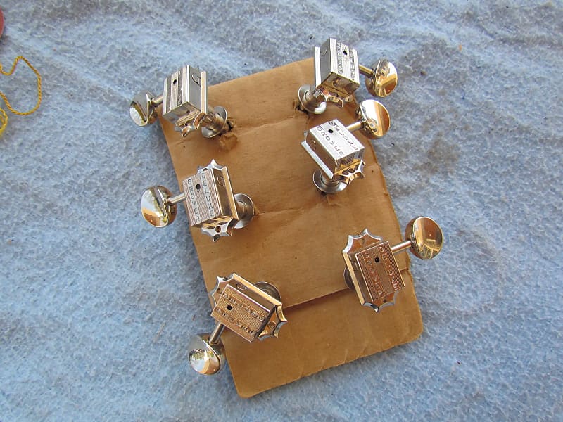 Grover Deluxe 136 Series Tuning Machines Chrome 3+3 Complete | Reverb