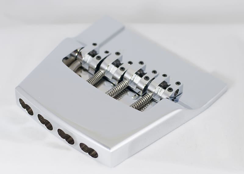 Hipshot Rickenbacker 4String .676 Bass Bridge Brass Chrome | Reverb